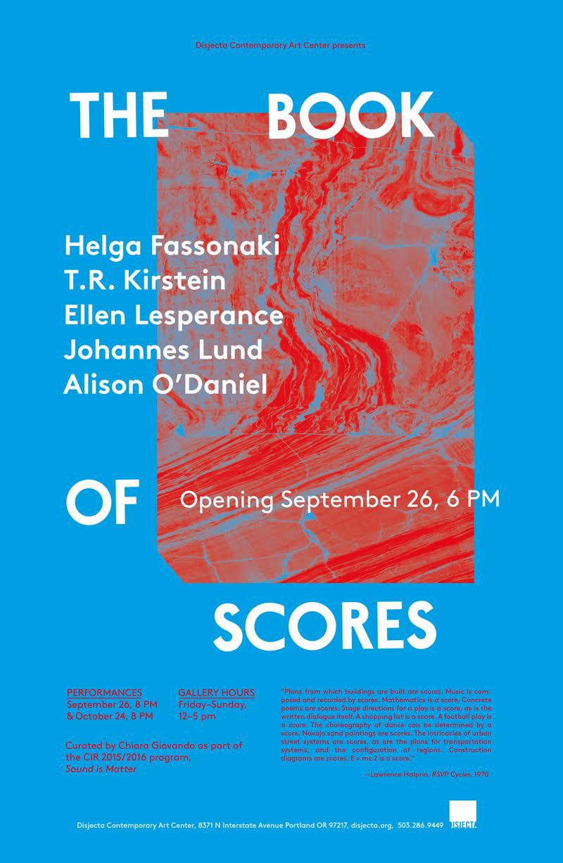 Khal in Book of Scores at Disjecta – Helga Fassonaki